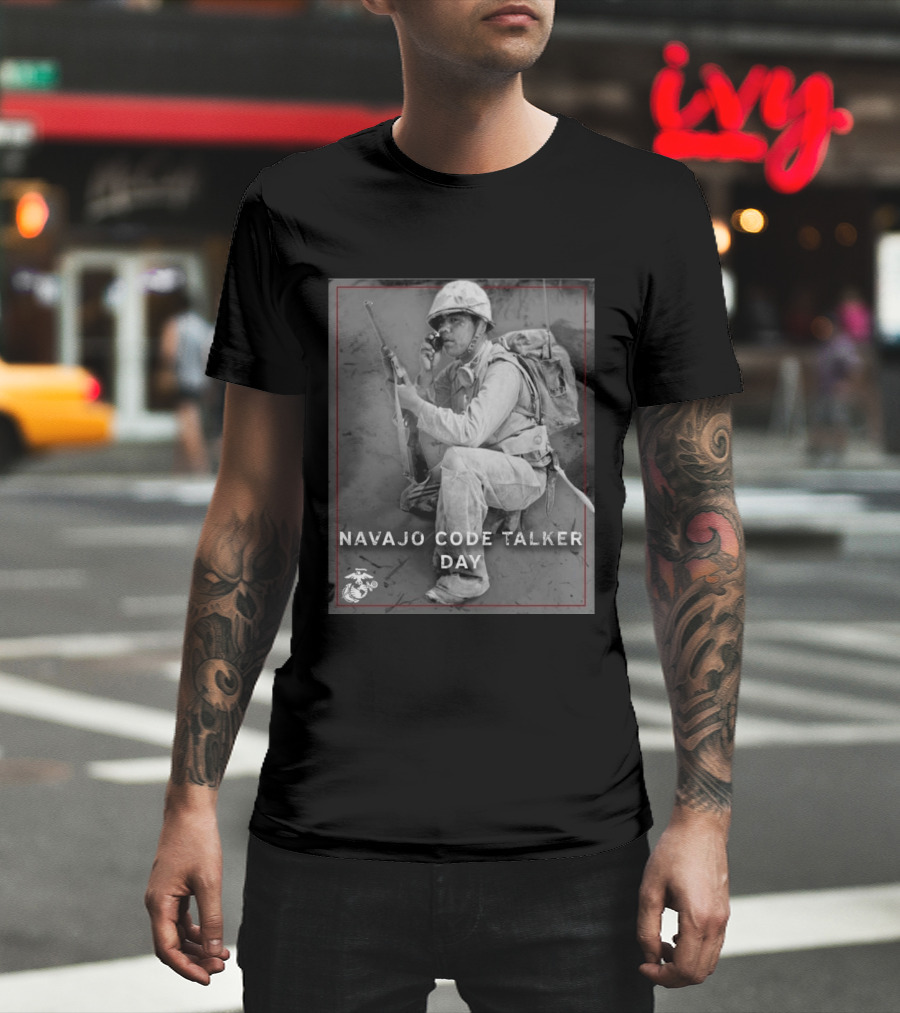 Navajo Code Talker Day Marine Corps T-Shirt