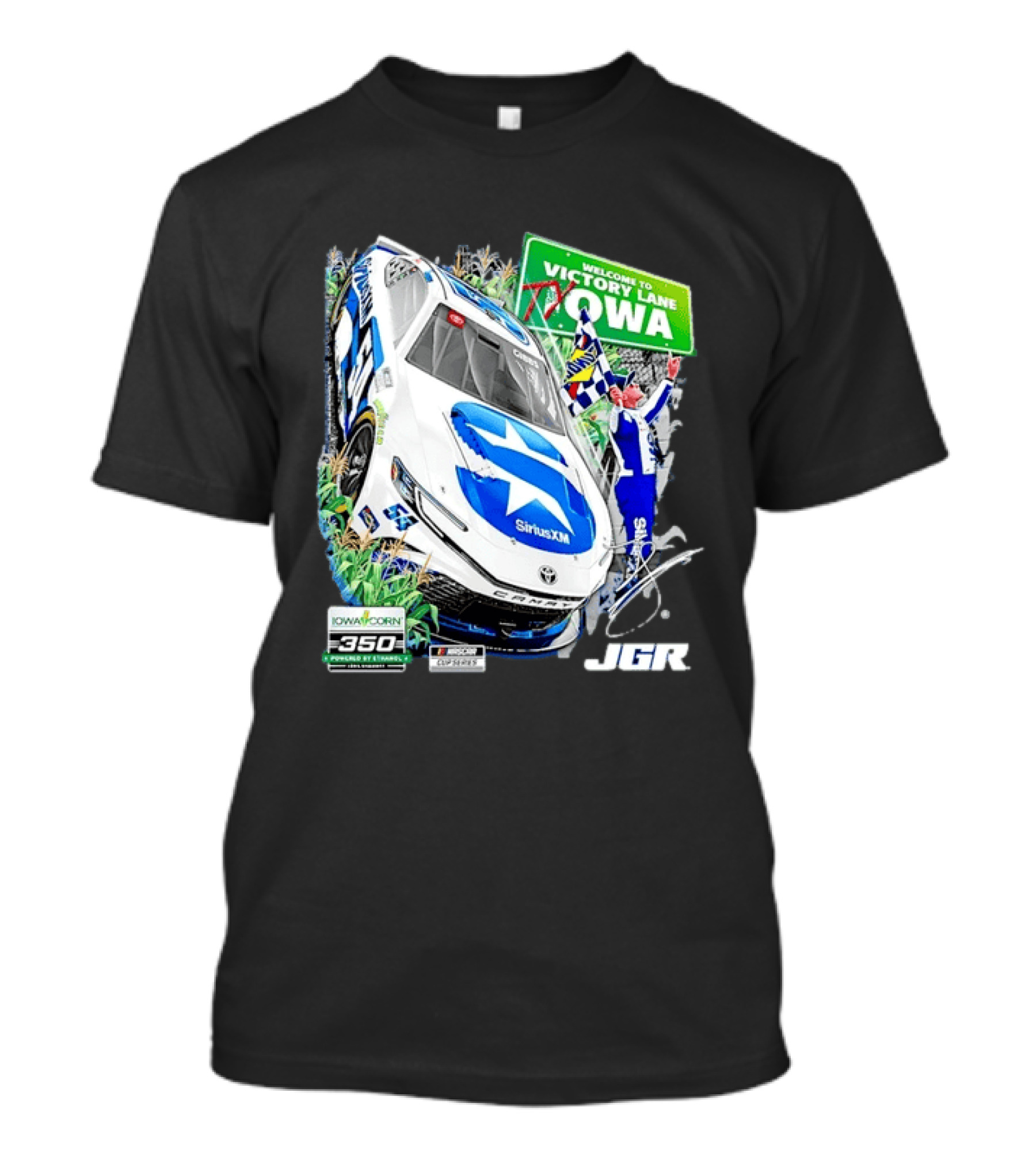 Ty Gibbs Welcome To Victory Lane Iowa Corn 350 NASCAR Cup Series JGR T-Shirt