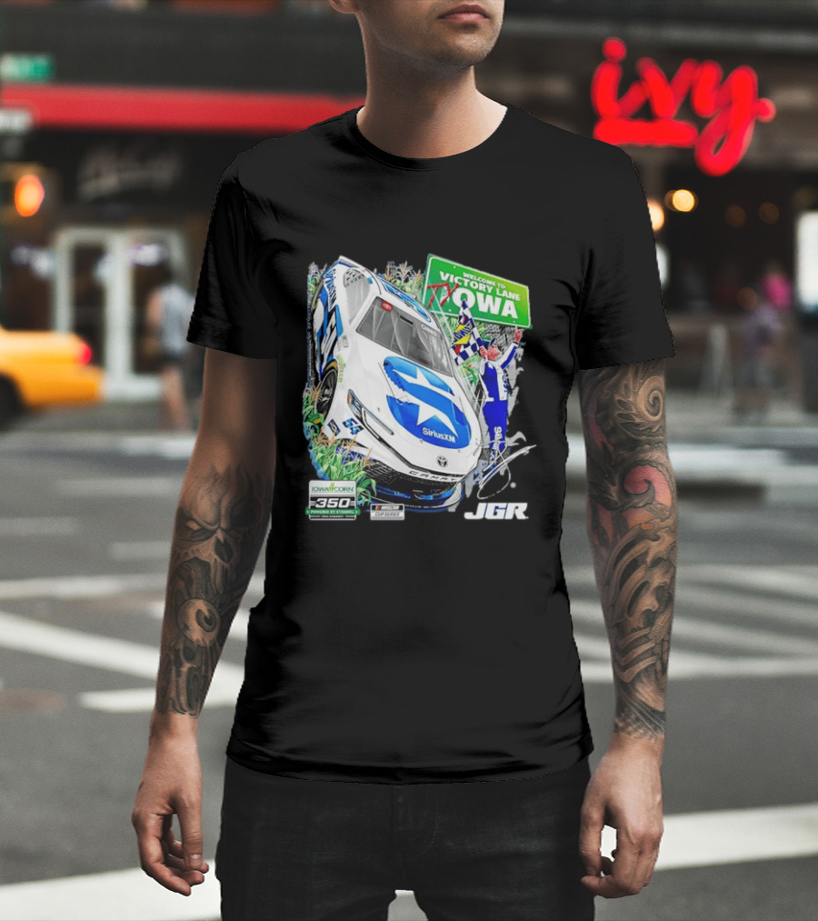 Ty Gibbs Welcome To Victory Lane Iowa Corn 350 NASCAR Cup Series JGR T-Shirt