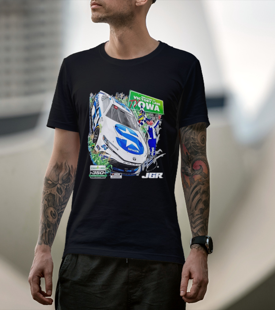 Ty Gibbs Welcome To Victory Lane Iowa Corn 350 NASCAR Cup Series JGR T-Shirt