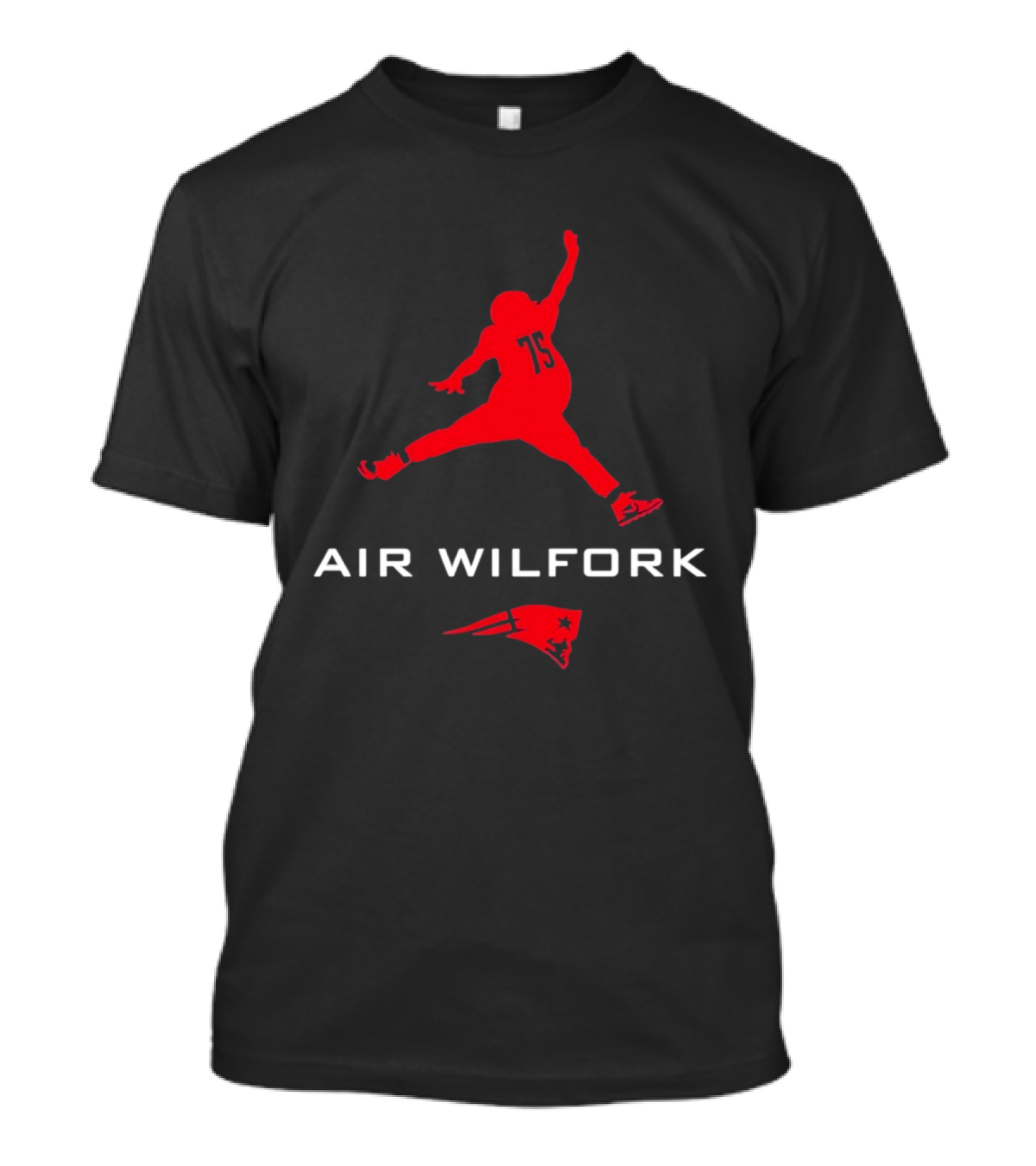 New England Patriots Air Wilfork 75 Jumpman T-Shirt