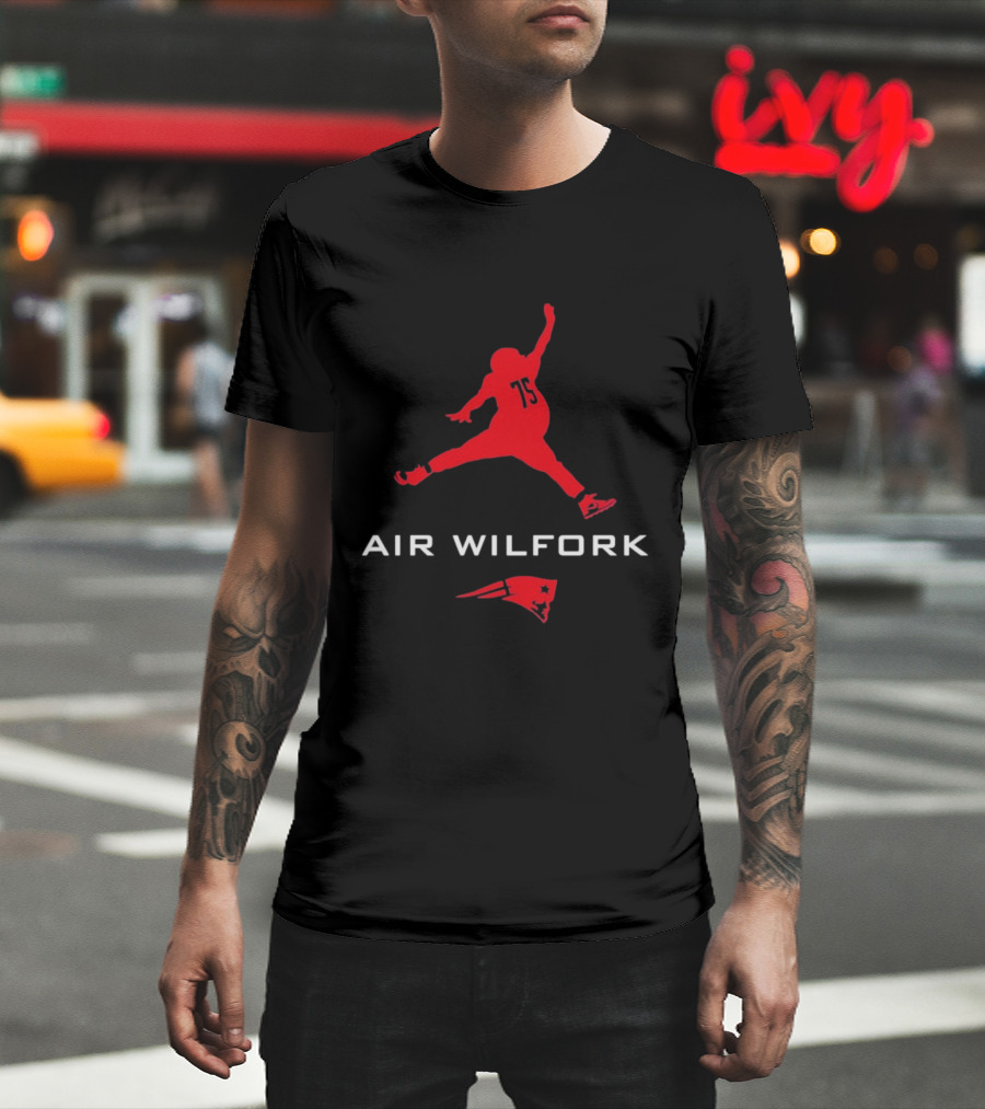 New England Patriots Air Wilfork 75 Jumpman T-Shirt