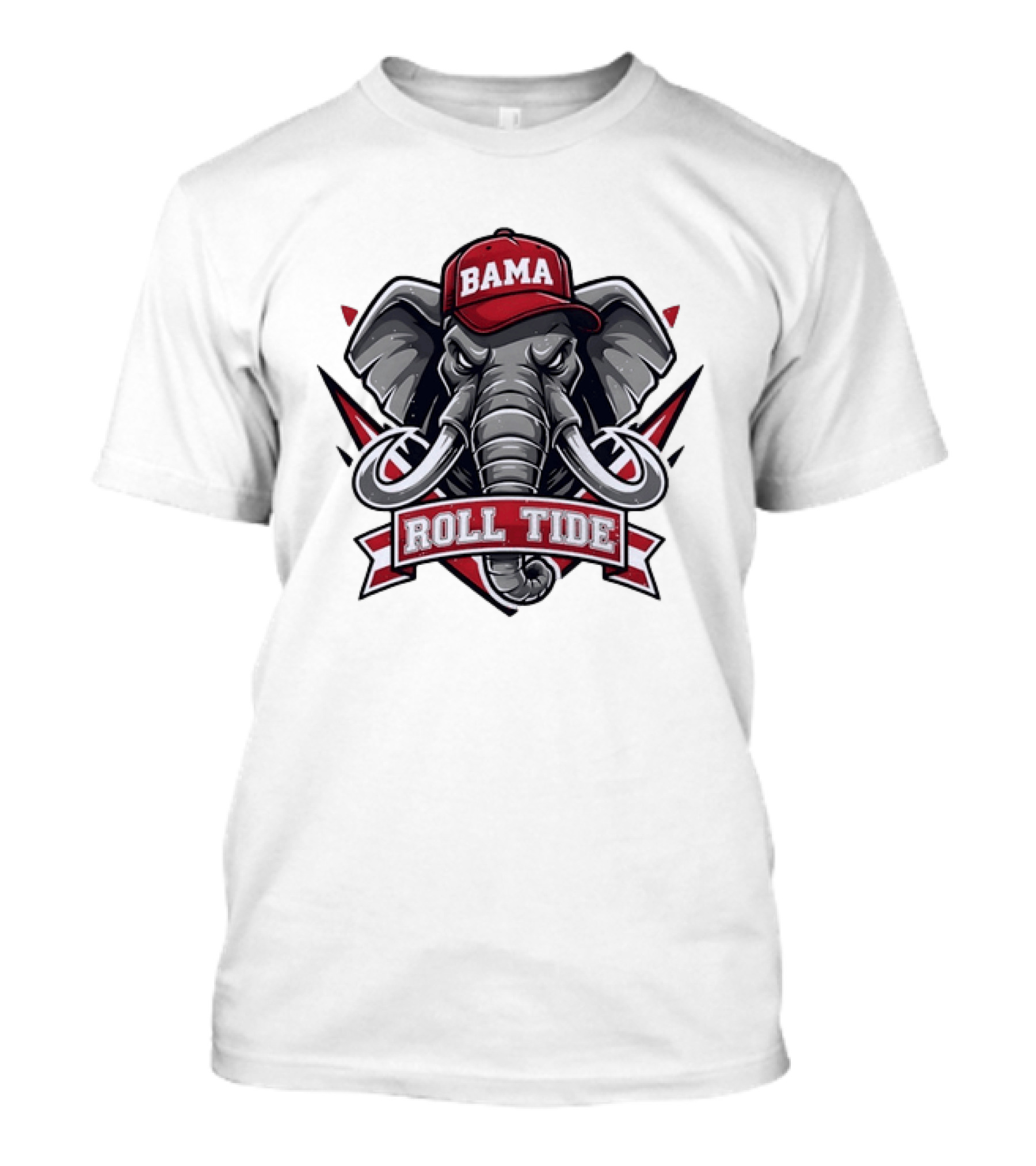Bama Roll Tide Elephant Alabama Crimson Tide Fan T-Shirt