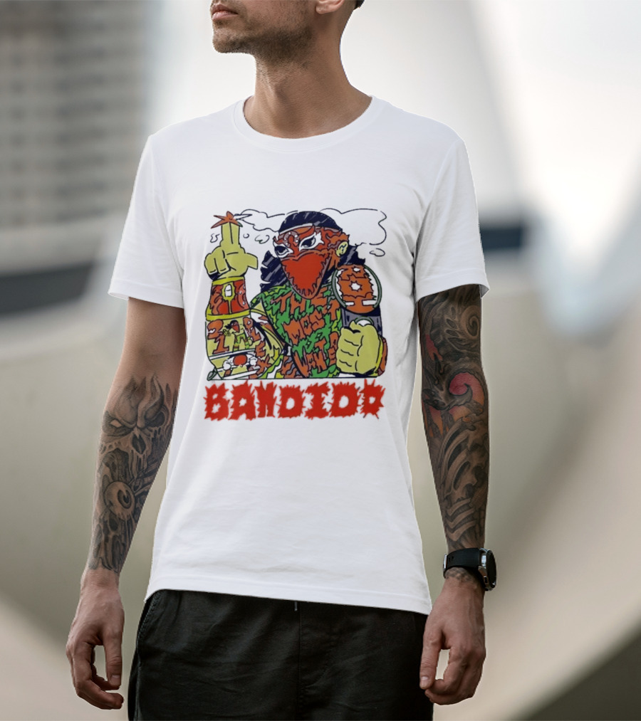 Most Wanted Bandido Lucha Libre Wrestler Suplex Champion T-Shirt