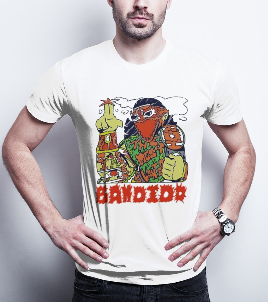Most Wanted Bandido Lucha Libre Wrestler Suplex Champion T-Shirt