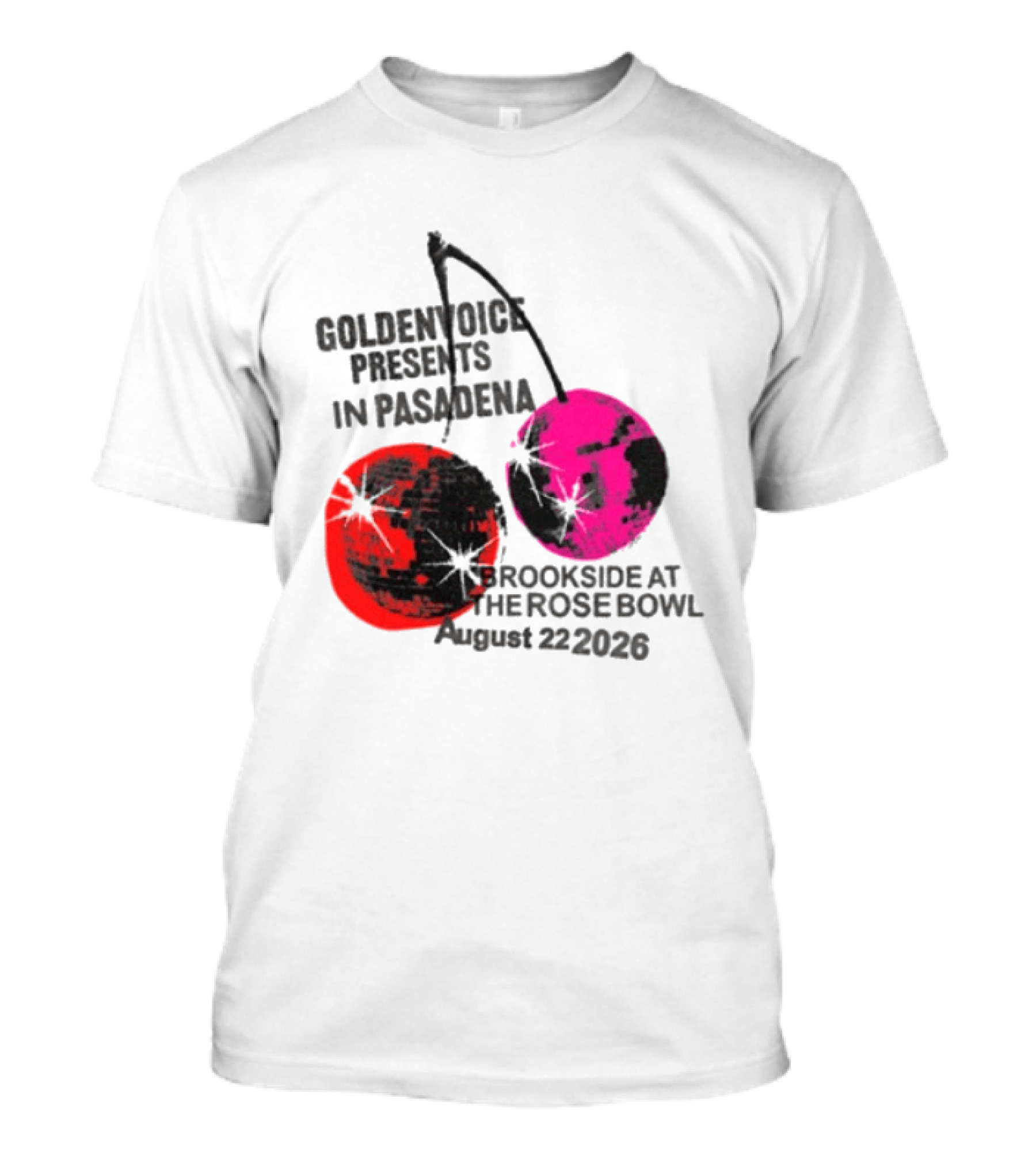 Goldenvoice Presents Pasadena Brookside At The Rose Bowl August 22 2026 Disco Cherry Baby T-Shirt