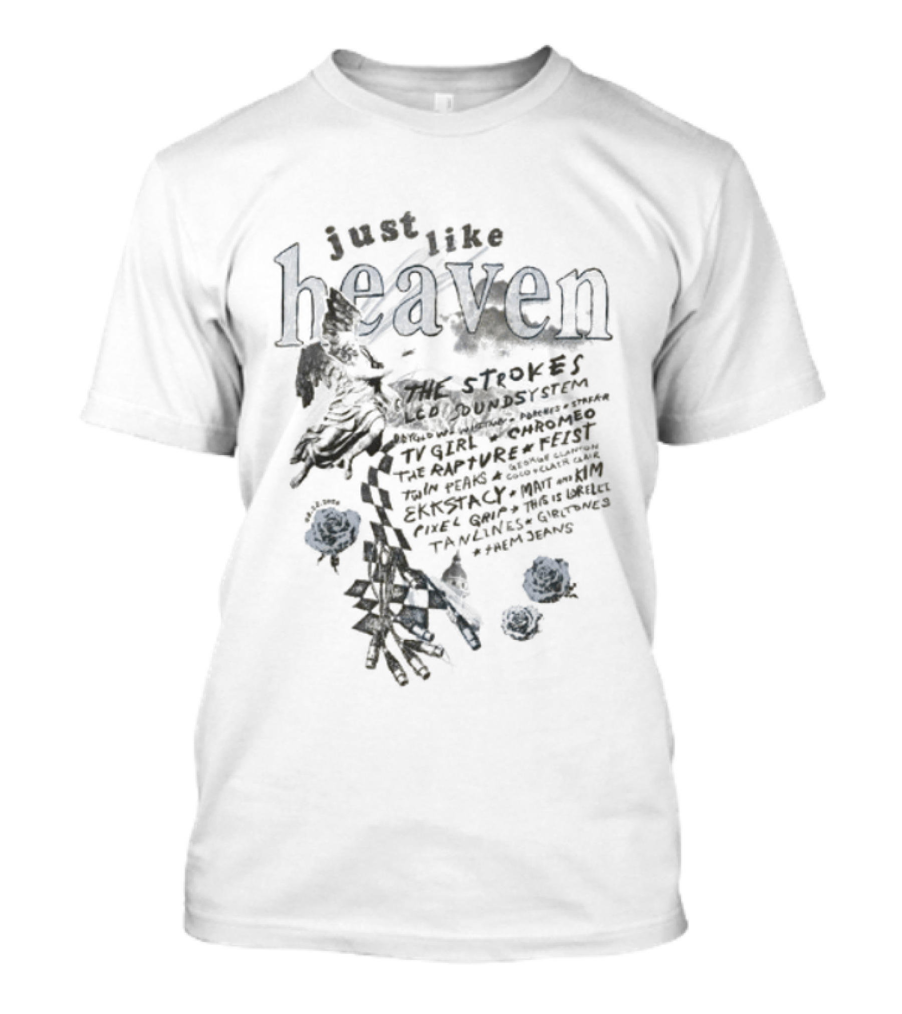 Just Like Heaven Festival Roses 2026 Lineup And Floral T-Shirt