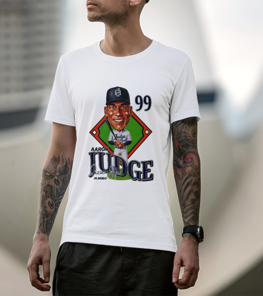 Aaron Judge New York Yankees Player 99 Caricature T-Shirt