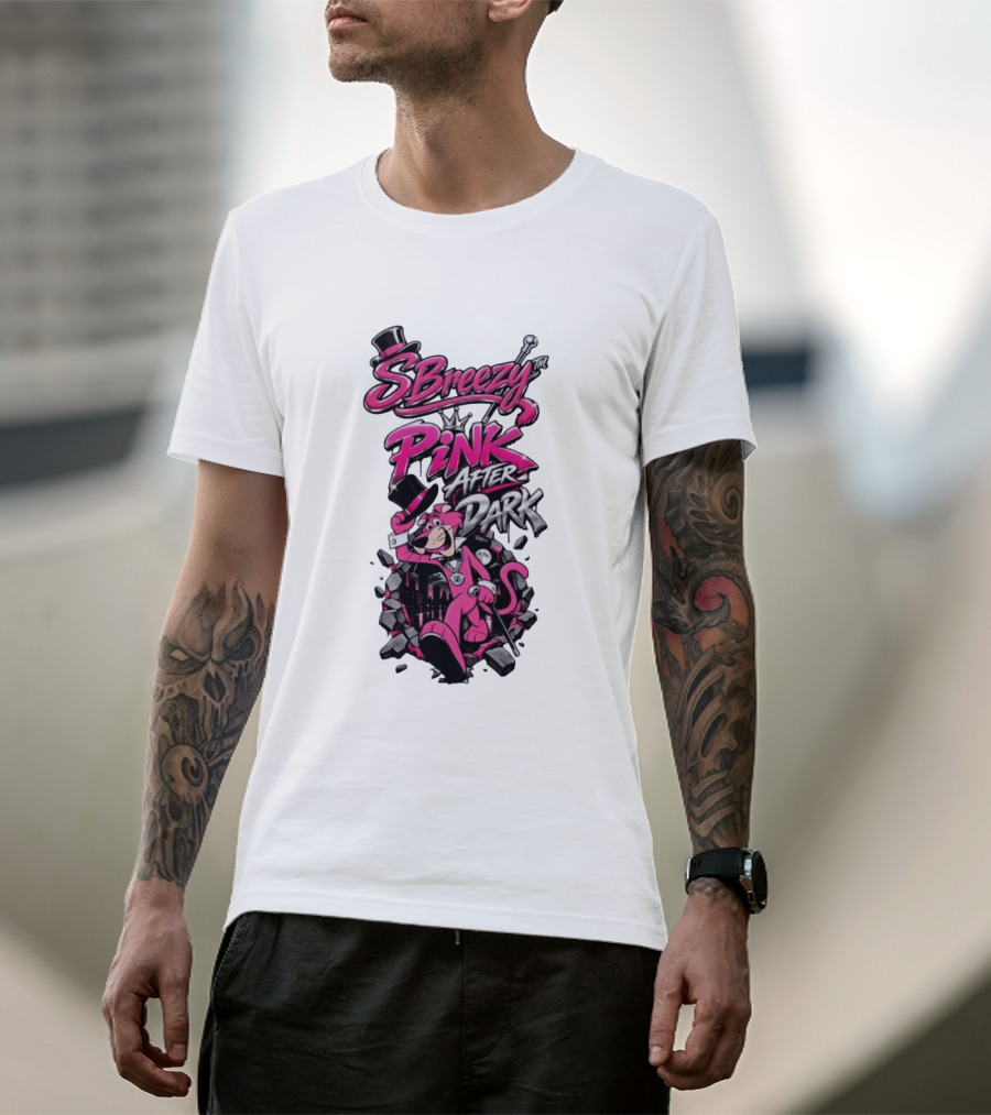 SBreezy Pink After Dark Cartoon T-Shirt