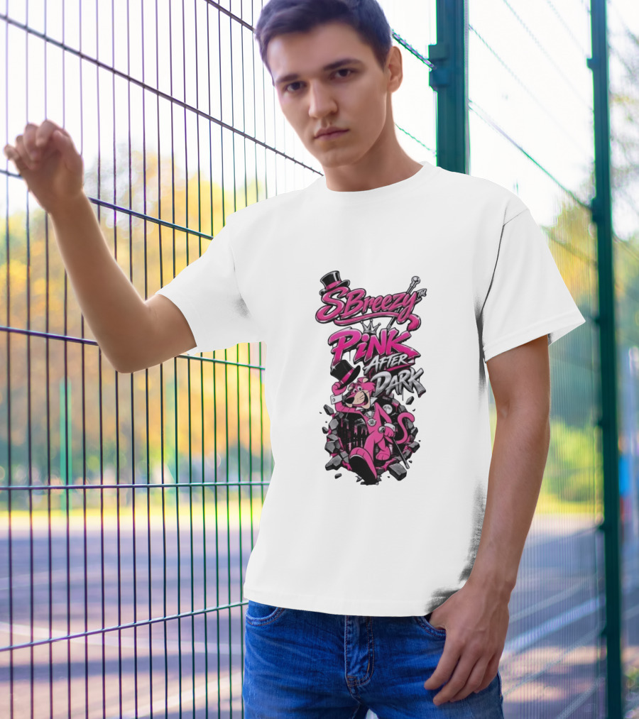 SBreezy Pink After Dark Cartoon T-Shirt