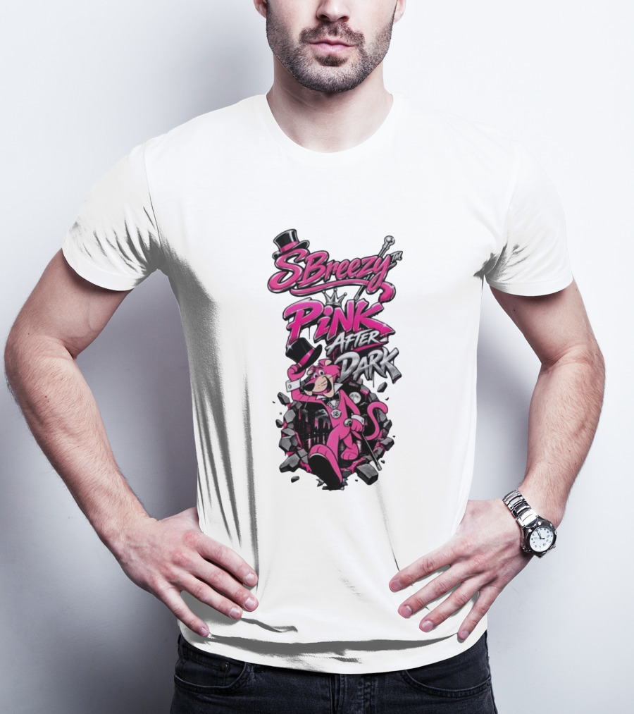 SBreezy Pink After Dark Cartoon T-Shirt
