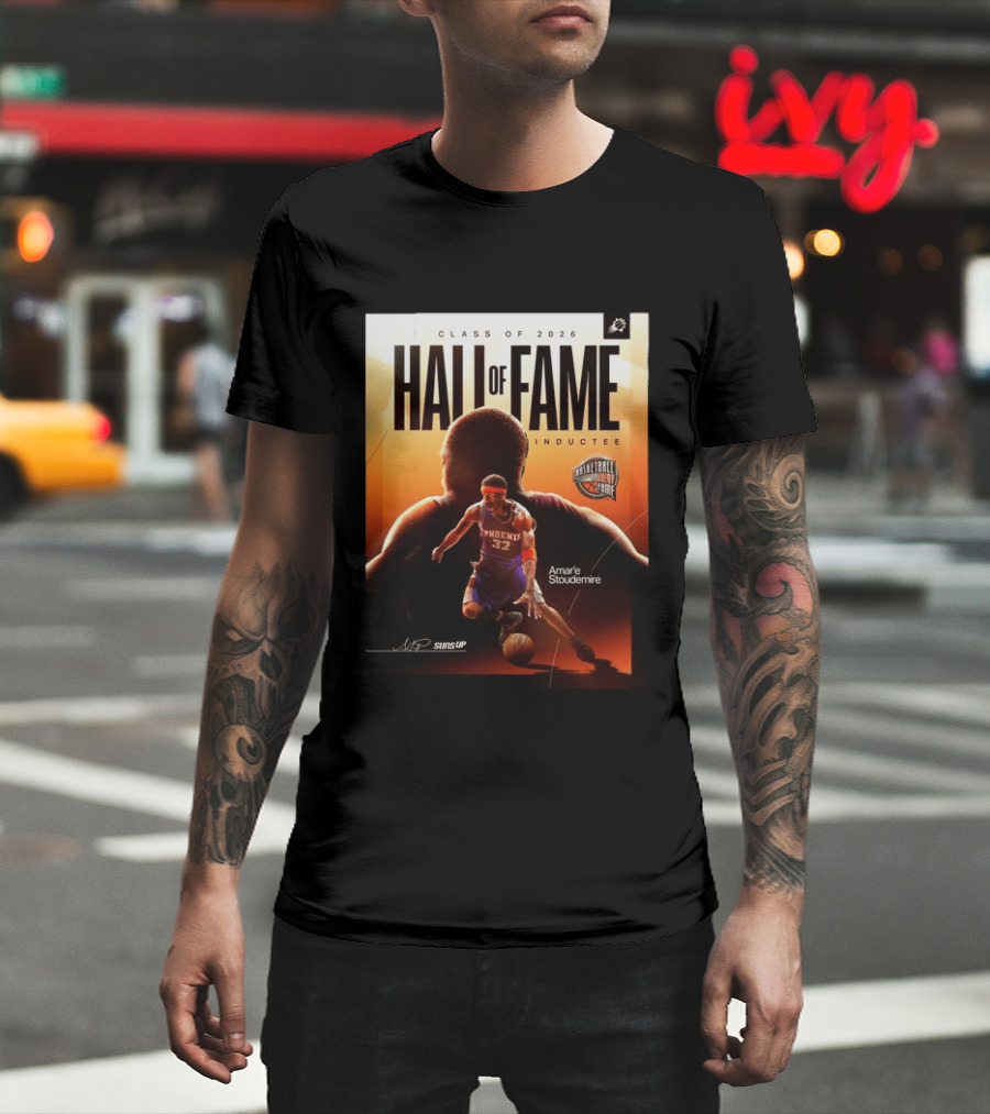 Class Of 2026 Hall Of Fame Inductee Amar'e Stoudemire Phoenix Suns Basketball T-Shirt