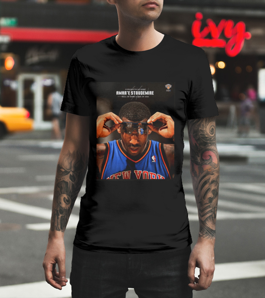 Congratulations Amar'e Stoudemire New York Knicks Hall Of Fame Class Of 2026 T-Shirt