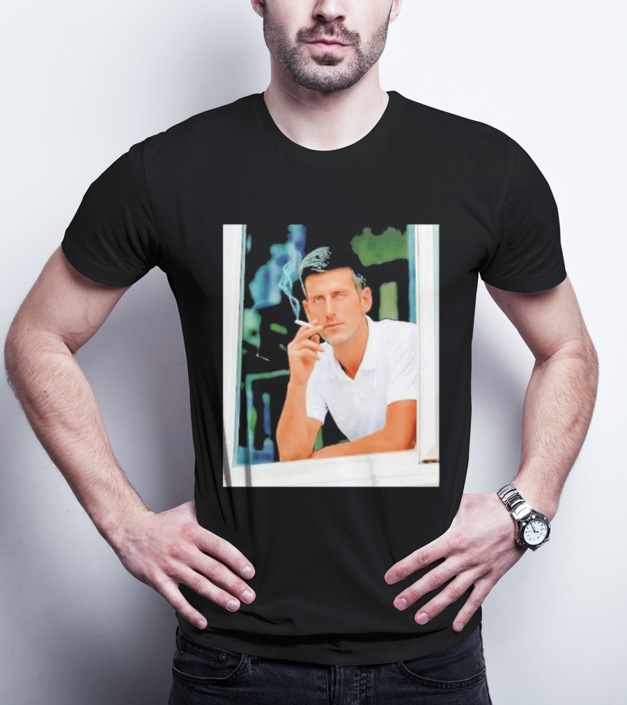 Novak Djokovic Smoking Tennis ATP Champion T-Shirt