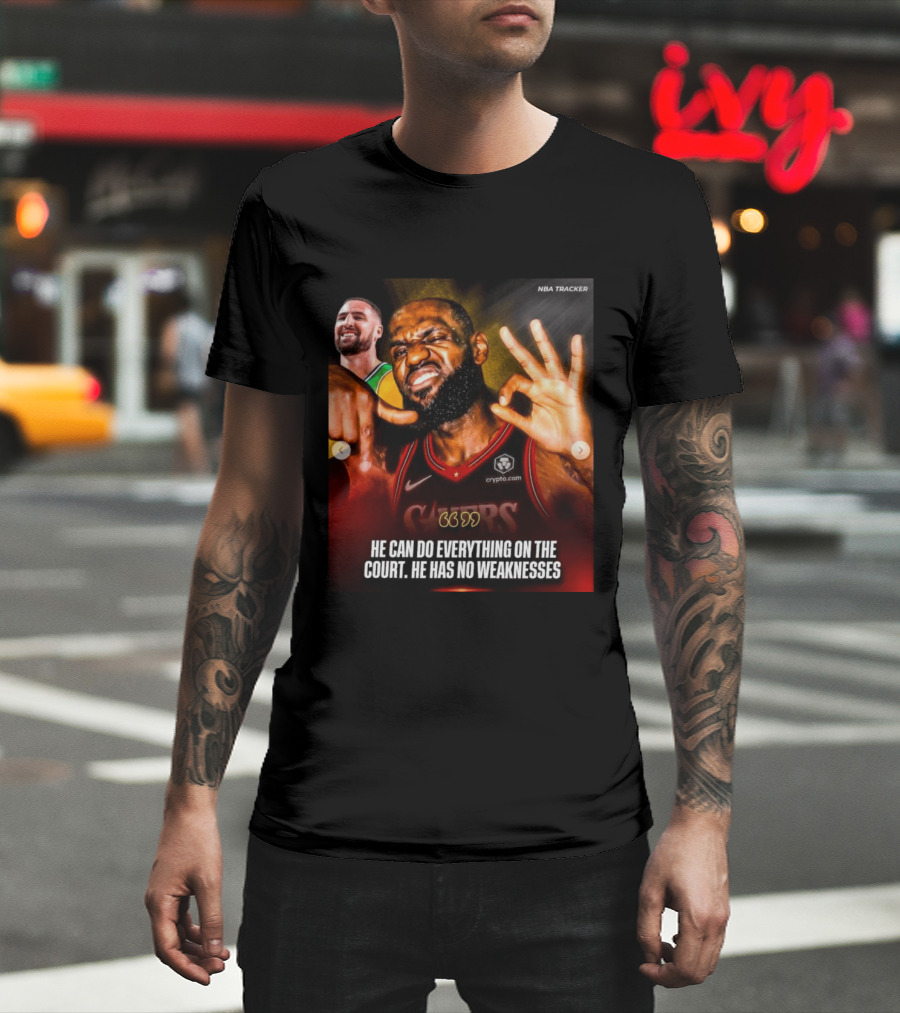 He Can Do Everything On The Court He Has No Weaknesses Crypto Lakers NBA Tracker T-Shirt