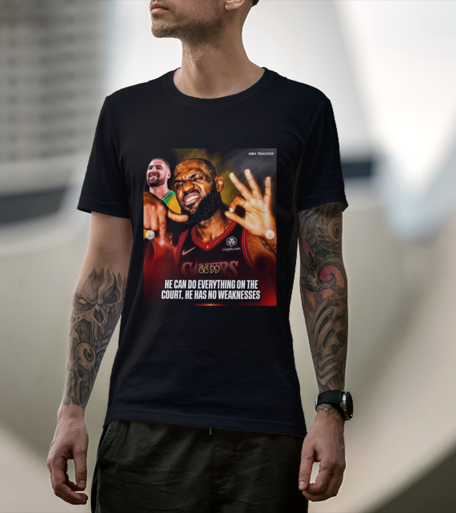He Can Do Everything On The Court He Has No Weaknesses Crypto Lakers NBA Tracker T-Shirt