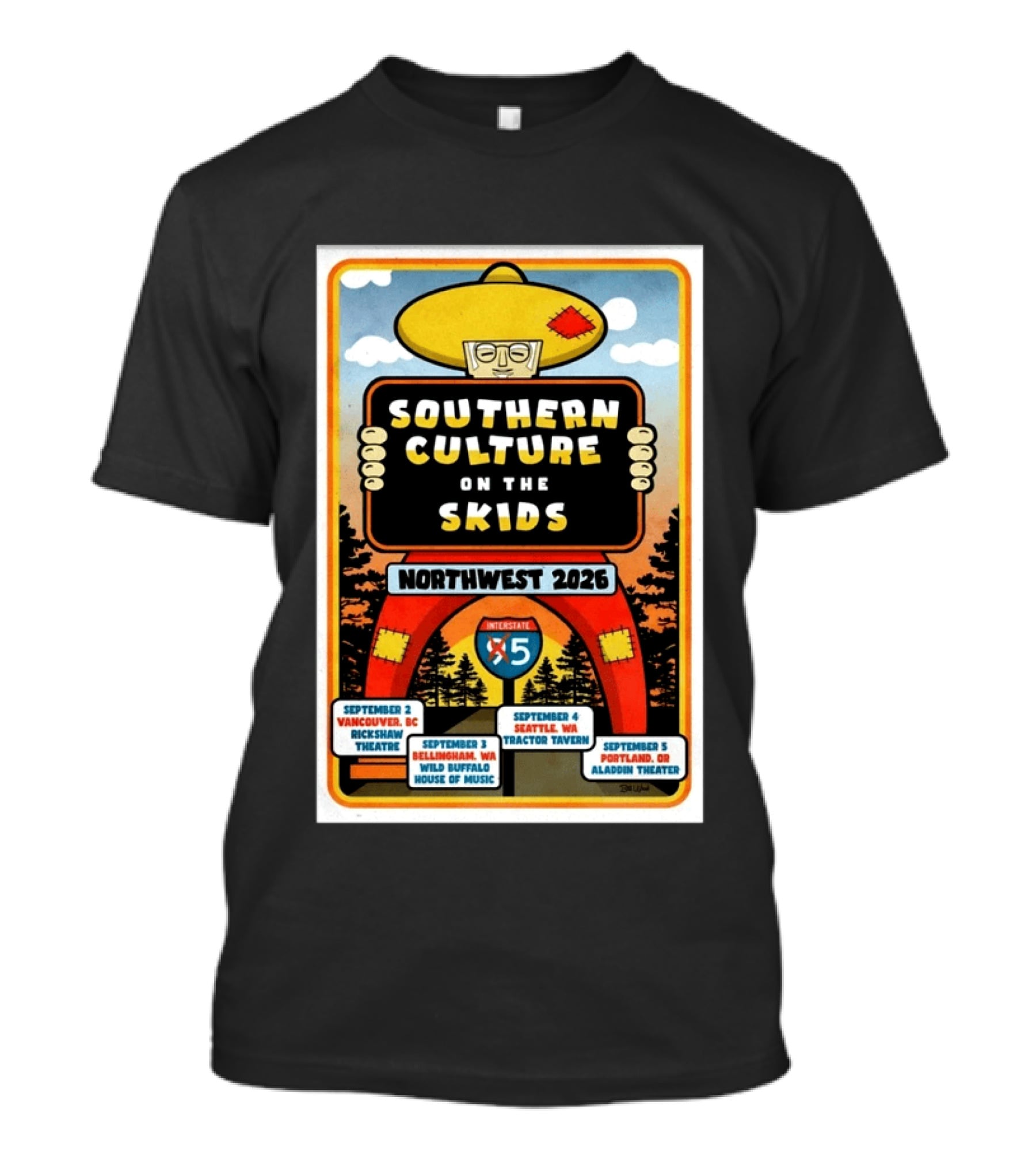 Southern Culture On The Skids Northwest 2026 Tour Vancouver Seattle Portland T-Shirt