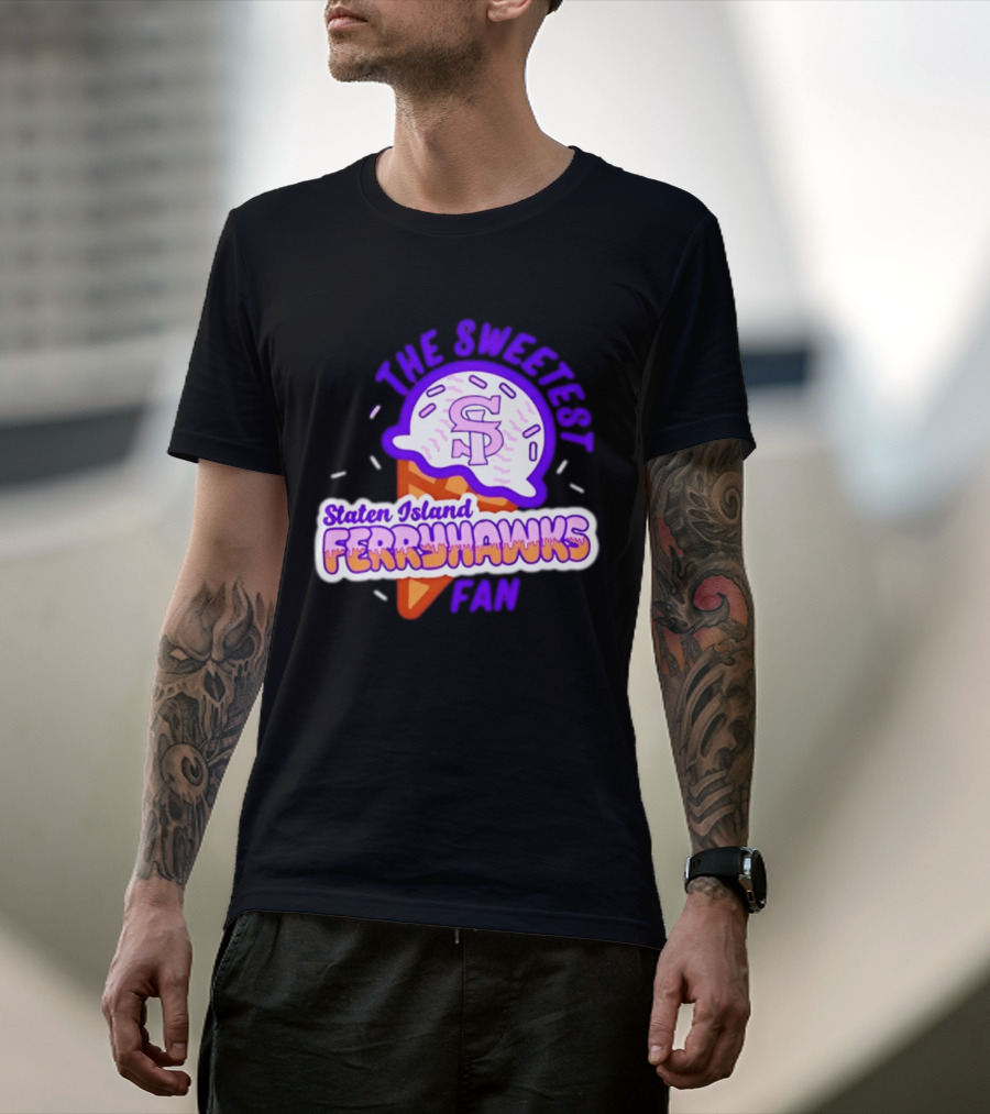 Staten Island Ferryhawks The Sweetest Fan Ice Cream Cone T-Shirt