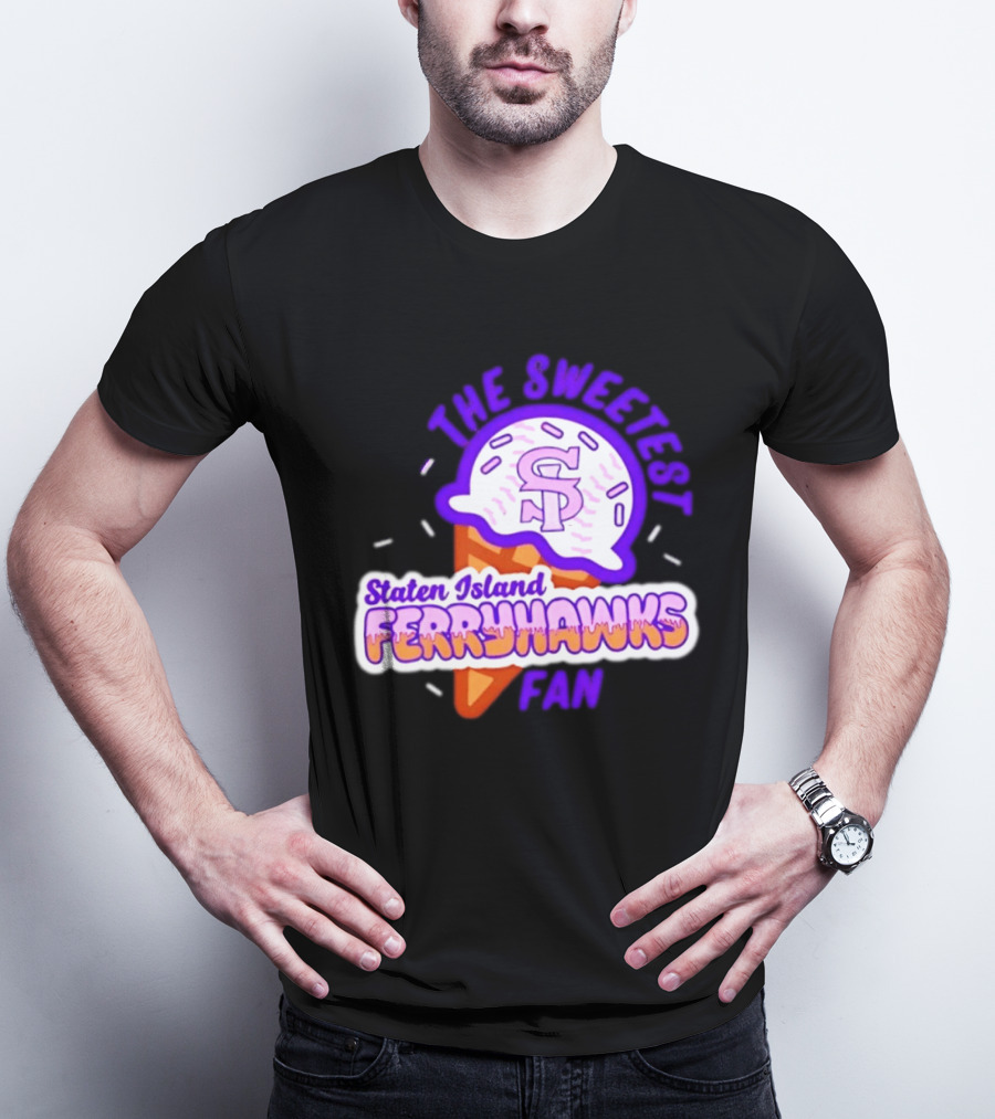 Staten Island Ferryhawks The Sweetest Fan Ice Cream Cone T-Shirt