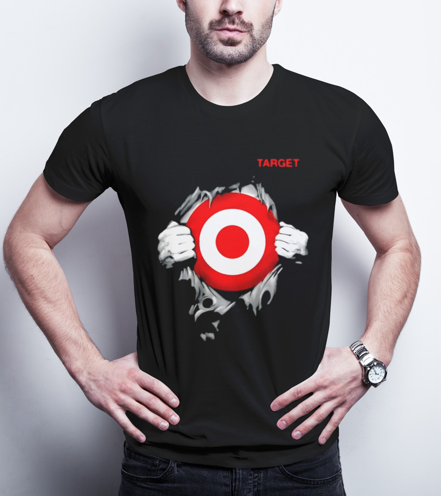 Target Ripped Chest Bullseye T-Shirt