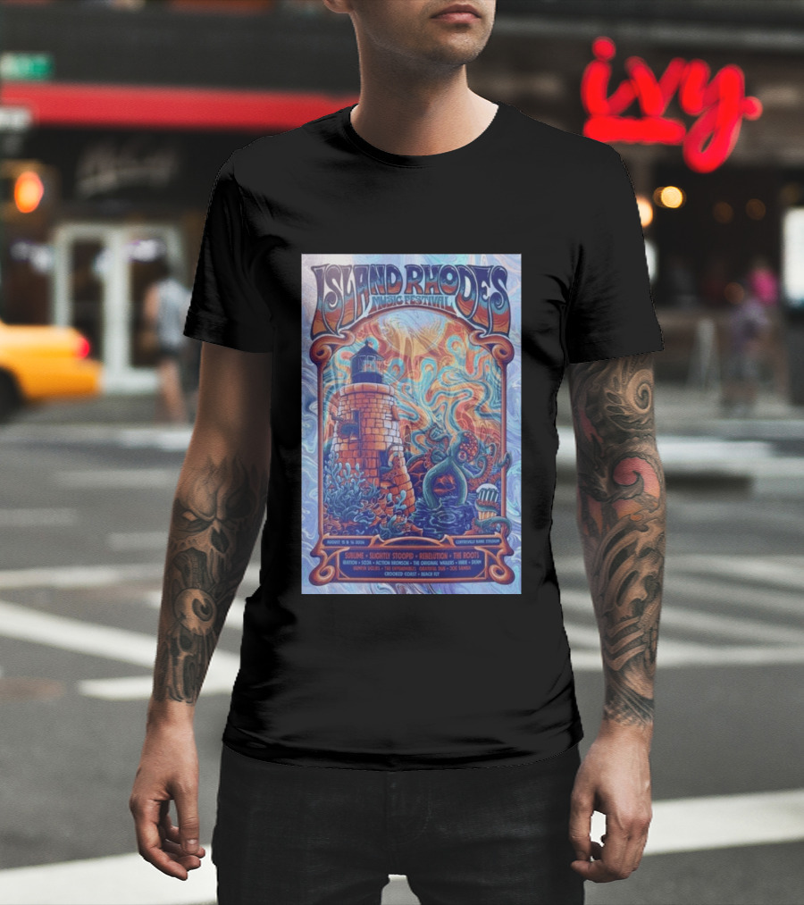 Island Rhodes Music Festival 2026 Centreville Bank Stadium Sublime Slightly Stoopid Rebelution The Roots August 15 16 Limited T-Shirt