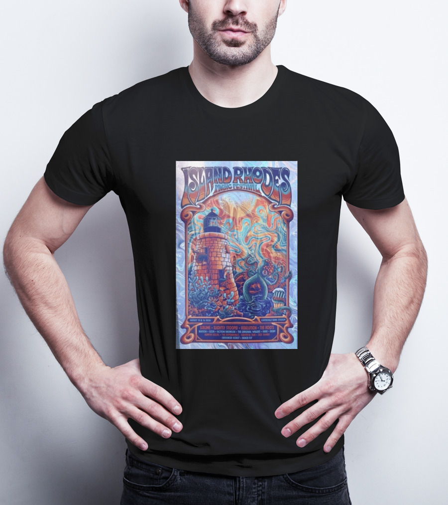Island Rhodes Music Festival 2026 Centreville Bank Stadium Sublime Slightly Stoopid Rebelution The Roots August 15 16 Limited T-Shirt