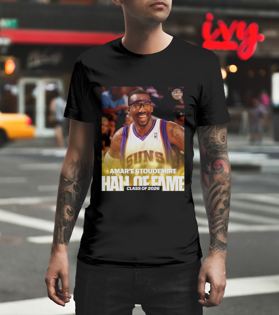 Amar'e Stoudemire Basketball Hall Of Fame Class Of 2026 Suns T-Shirt