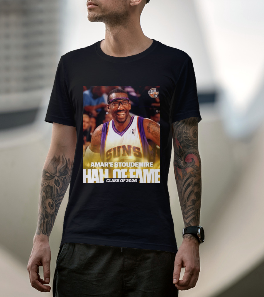 Amar'e Stoudemire Basketball Hall Of Fame Class Of 2026 Suns T-Shirt