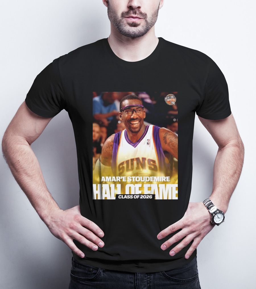Amar'e Stoudemire Basketball Hall Of Fame Class Of 2026 Suns T-Shirt
