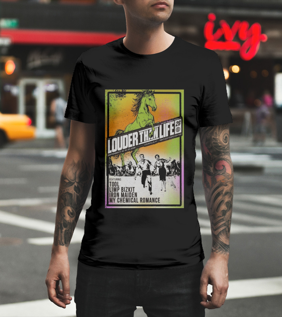 Louder Than Life 2026 Louisville KY Featuring Tool Limp Bizkit Iron Maiden My Chemical Romance T-Shirt