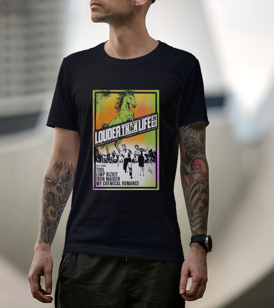 Louder Than Life 2026 Louisville KY Featuring Tool Limp Bizkit Iron Maiden My Chemical Romance T-Shirt