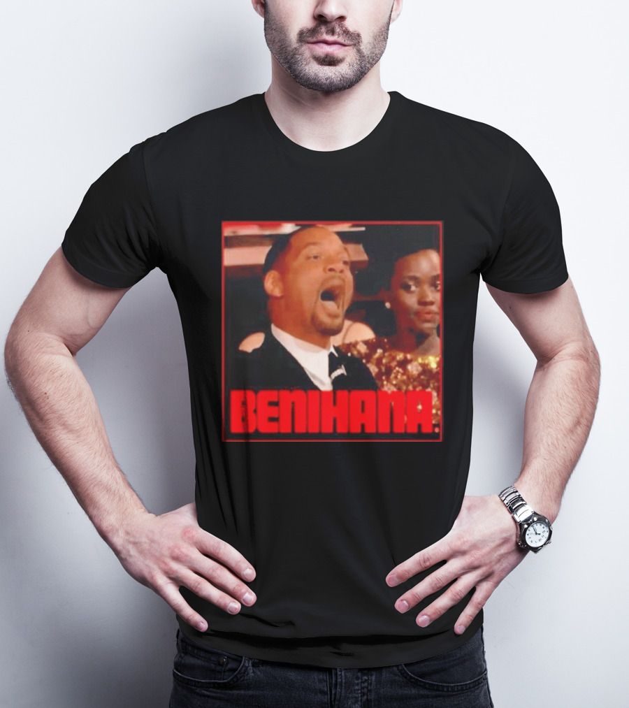 Benihana Will Smith Oscar 2022 Reaction Image T-Shirt