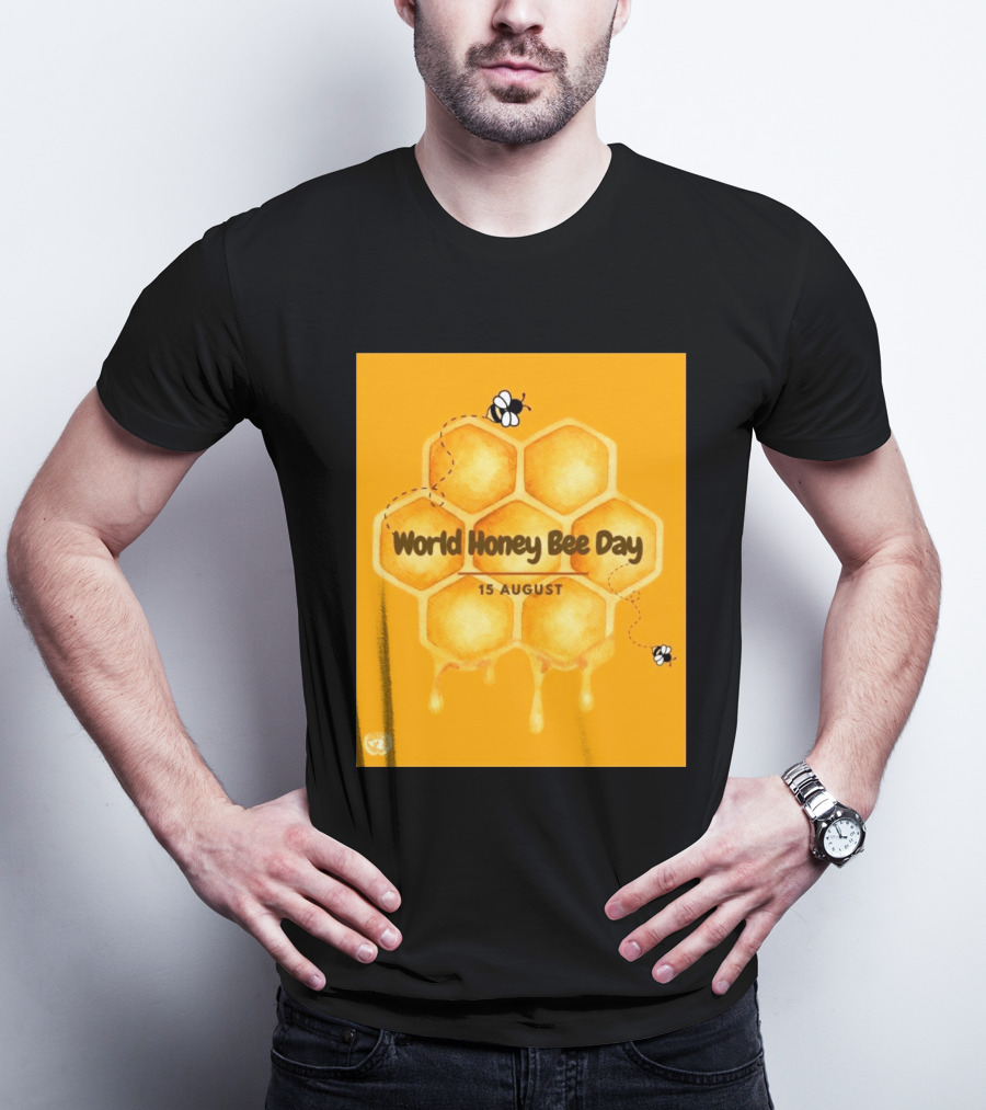 World Honey Bee Day 15 August Honeycomb T-Shirt