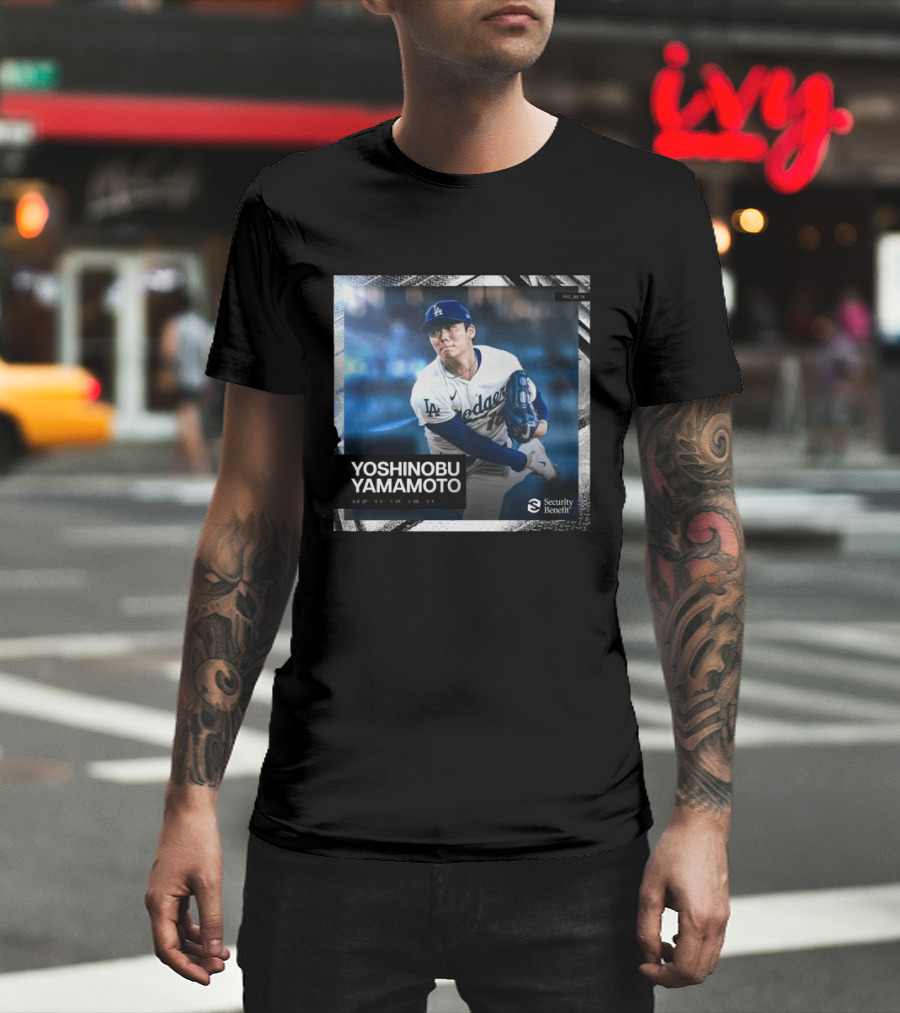 Yoshinobu Yamamoto Los Angeles Dodgers Security Benefit 2026 T-Shirt