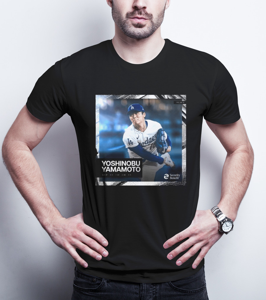 Yoshinobu Yamamoto Los Angeles Dodgers Security Benefit 2026 T-Shirt