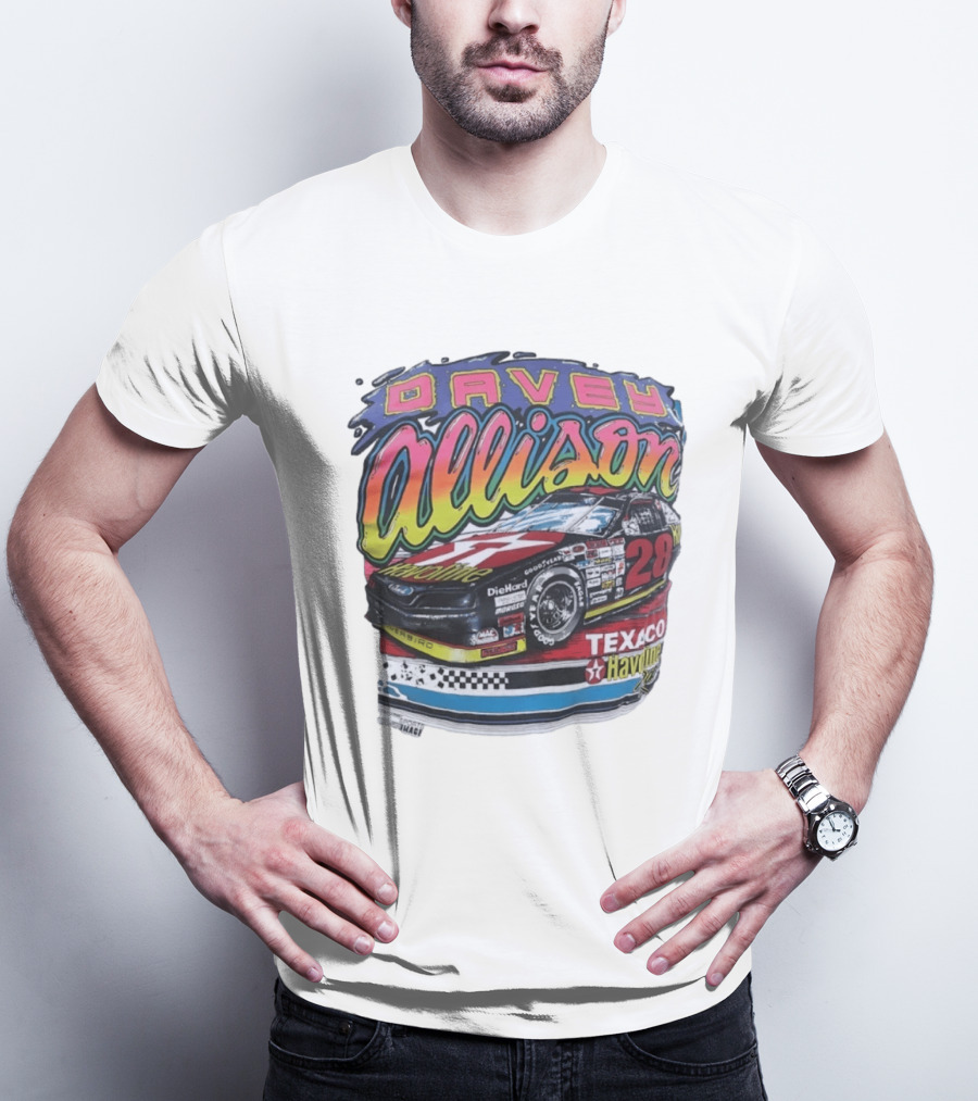 Davey Allison 28 Texaco Havoline Racing Ford Thunderbird T-Shirt