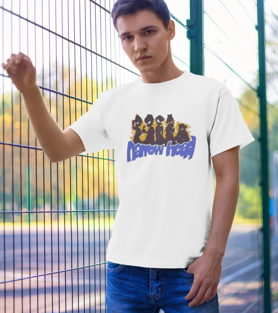Narrow Head Silhouette Alien Characters T-Shirt