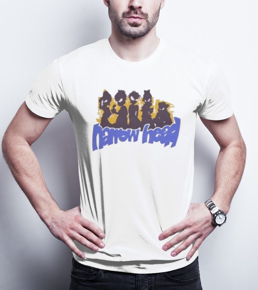 Narrow Head Silhouette Alien Characters T-Shirt