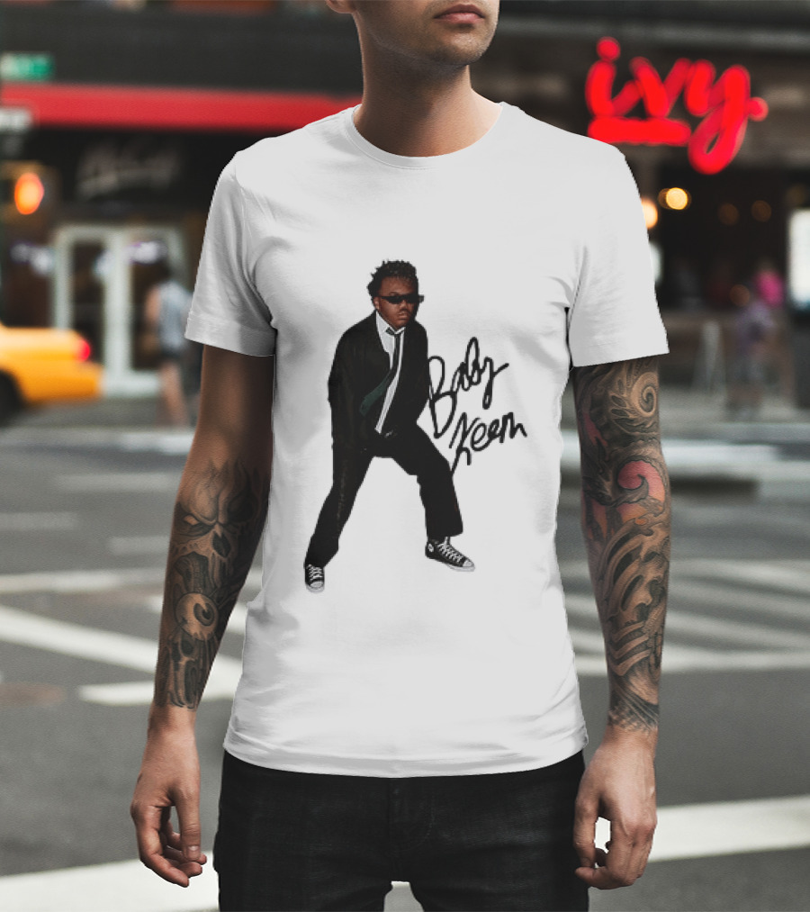 PgLang Baby Keem Cool Pose Sunglasses Suit Sneakers T-Shirt