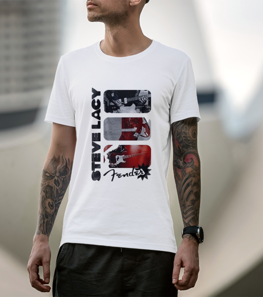 Steve Lacy Fender Oh Yeah Tour Guitar T-Shirt