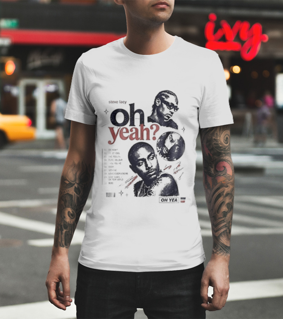 Steve Lacy Oh Yeah Tour 2022 Skeletons Tracklist 90879 T-Shirt