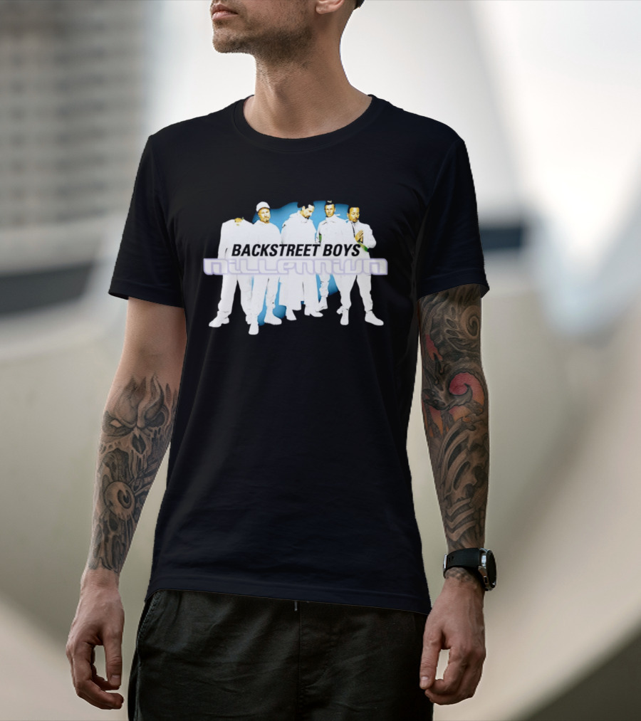 Backstreet Boys Millennium 90s Pop Boy Band Iconic Album Cover T-Shirt