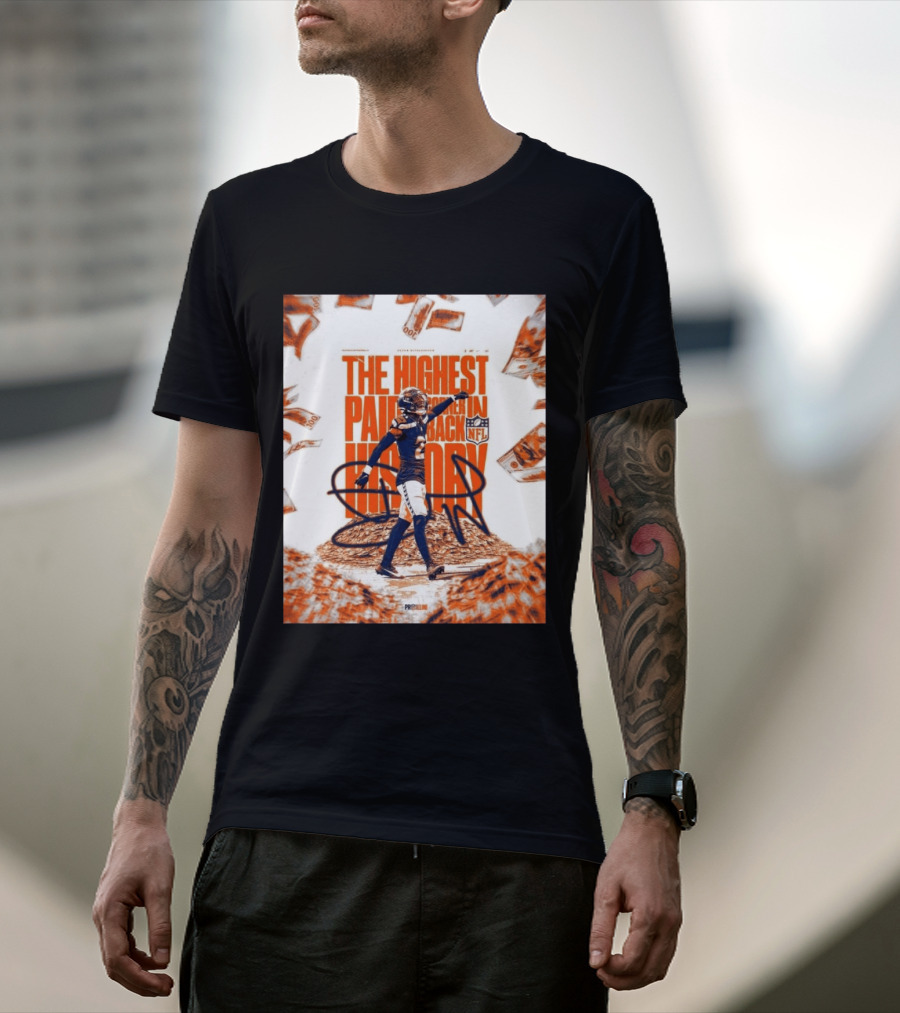 Devon Witherspoon NFL The Highest Paid Cornerback In History T-Shirt