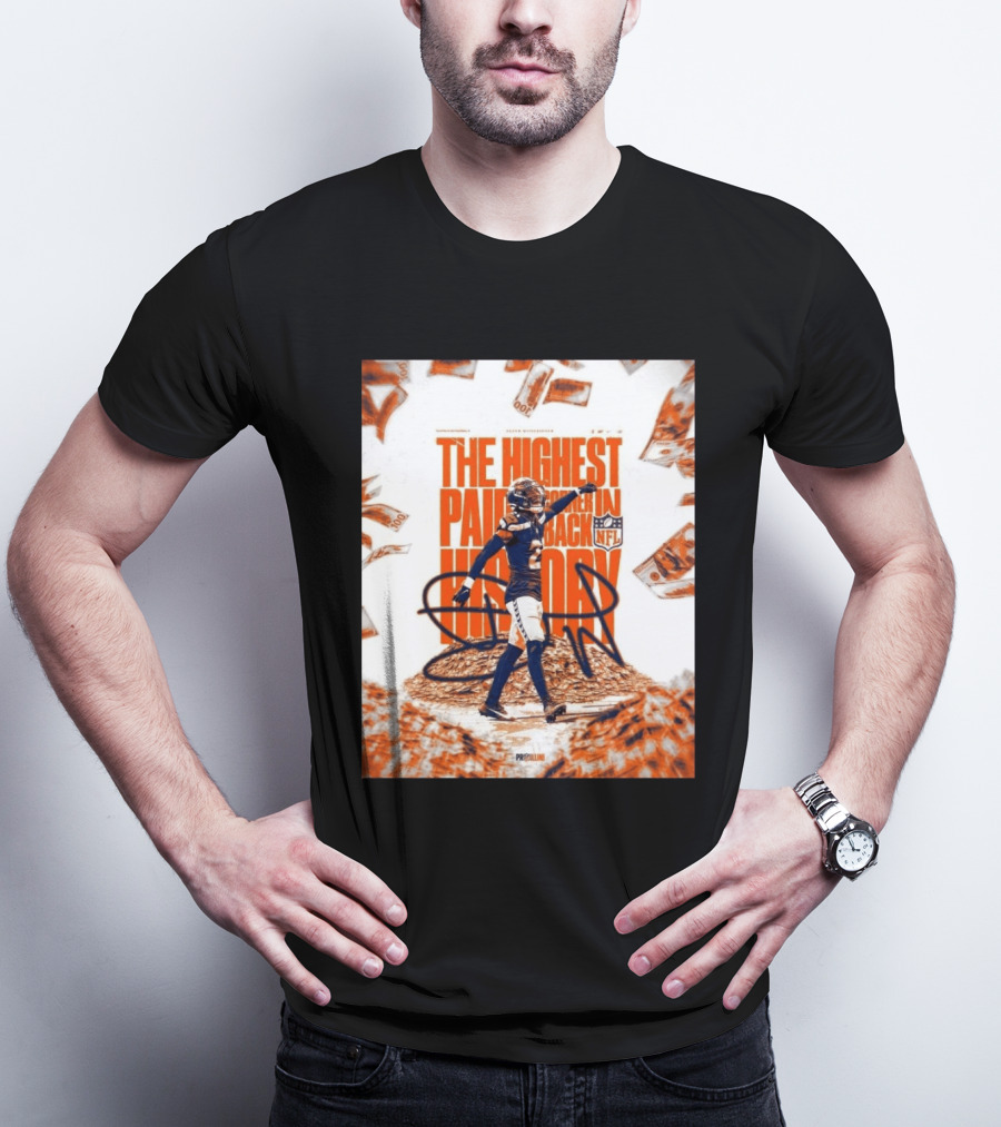 Devon Witherspoon NFL The Highest Paid Cornerback In History T-Shirt