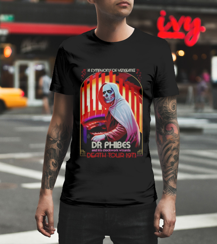 Dr Phibes And His Work Wizards A Symphony Of Vengeance Death Tour 1971 T-Shirt