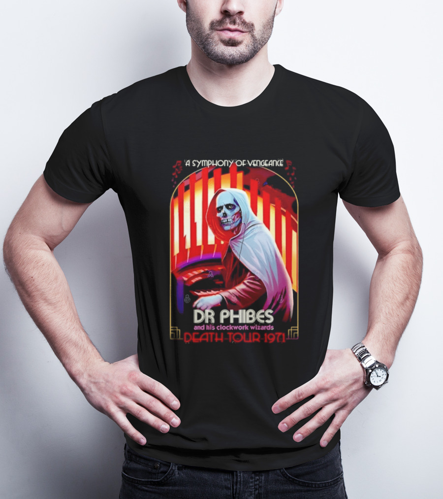 Dr Phibes And His Work Wizards A Symphony Of Vengeance Death Tour 1971 T-Shirt