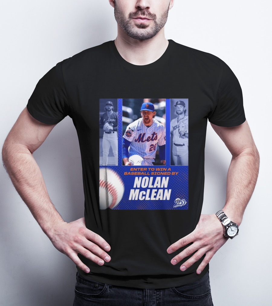 Enter To Win A Baseball Signed By Nolan McLean Mets 26 Celebrating 25 Years T-Shirt