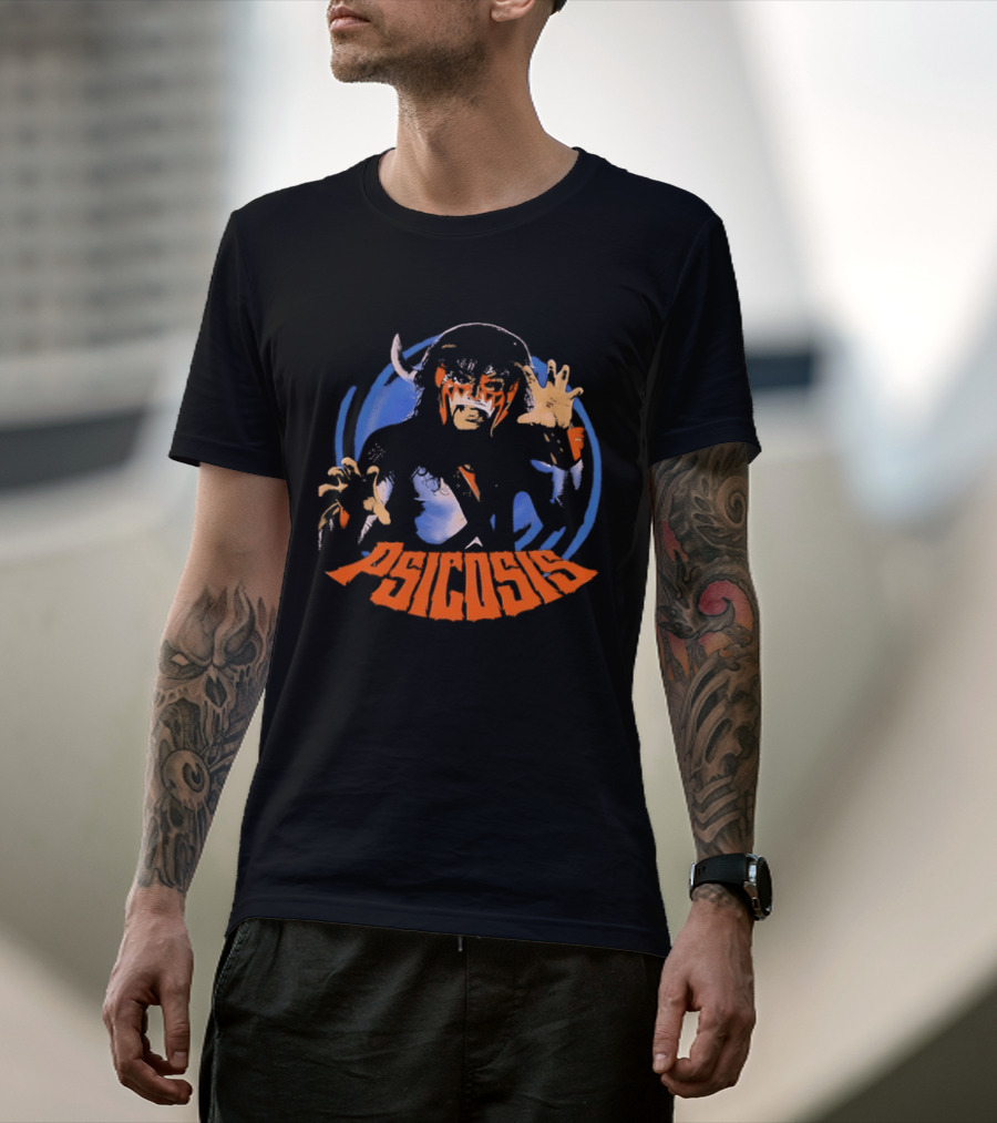 Psicosis Lucha Libre Wrestler Iconic Mask T-Shirt