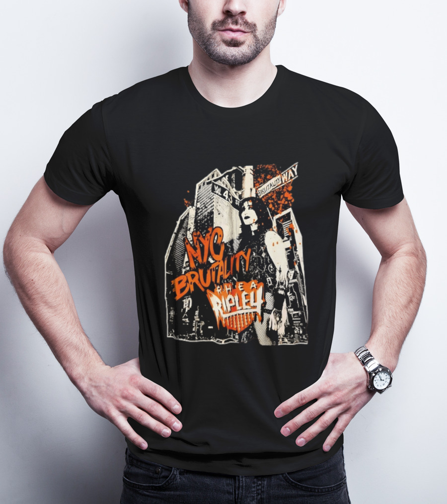 NYC Brutality Rhea Ripley WWE Wrestling W 43 Street T-Shirt