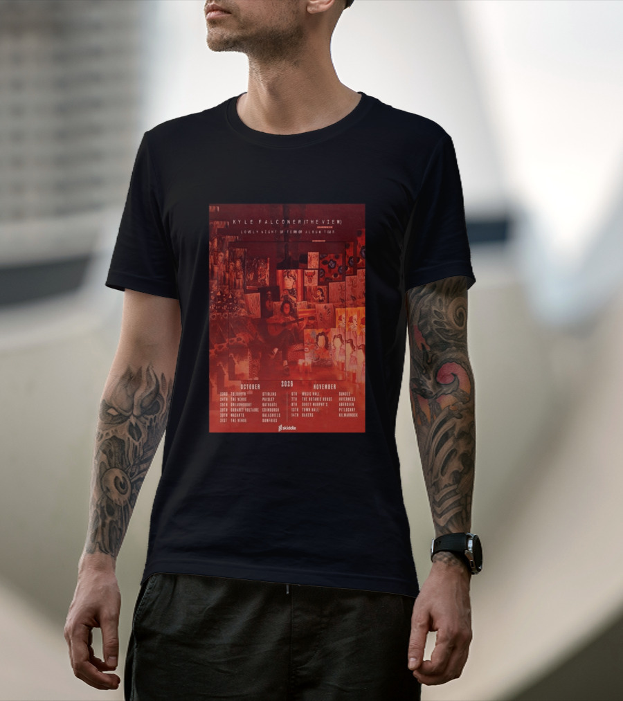 Kyle Falconer The View Lovely Night Of Terror Album Tour 2026 October November Scotland Dates T-Shirt